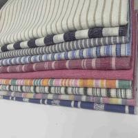 China Low Flammability Viscose Linen Blend Fabric Yarn Dyed 30% Linen 70% Rayon S15-033 for sale