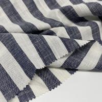China Yarn Dyed Lightweight Linen Viscose Fabric Moisture Absorption 138cm 180gsm 55% Linen 45% Rayon S15-037 for sale
