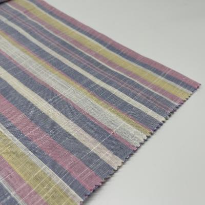 China Weave Lightweight Linen Viscose Fabric Low Shrinkage 145cm 180gsm 55% Linen 45% Rayon S15-039 for sale