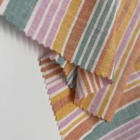 China Linen Viscose Yarn Dyed Fabric Multicolor High Lightfastness 132cm 170gsm 55% Linen 45% Rayon for sale