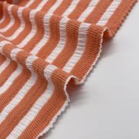 China Medium Width Knitted Jacquard Cloth for 500 KG MOQ Shipping from Shanghai/Ningbo 106CM 210GSM 79%C 18%P 3%SP C14-057 for sale