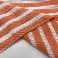 China Medium Width Knitted Jacquard Cloth for 500 KG MOQ Shipping from Shanghai/Ningbo 106CM 210GSM 79%C 18%P 3%SP C14-057 for sale