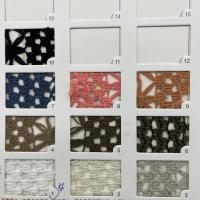 China Customized Knitting Jacquard Fabric Lace Knitting 85% Polyester 15% Cotton 150cm 195gsm N03-009 for sale