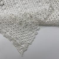 China Customized Knitting Jacquard Fabric Lace Knitting 85% Polyester 15% Cotton 150cm 195gsm N03-009 for sale
