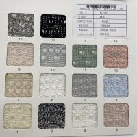 China Medium GSM Knitting Jaquard Lace Fabric for B2B Buyers 100%Polyester 166cm 195gsm N07-081 for sale