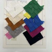 China Ready Stock Cable Jacquard Knit Fabric Material 98%P 2%Sp 160cm 360gsm C13-094 for sale