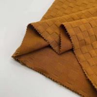 China Ready Stock Cable Jacquard Knit Fabric Material 98%P 2%Sp 160cm 360gsm C13-094 for sale