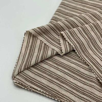 China Eco Friendly Wave Jacquard Double Jersey Stretch Fabric Home Textile Cloud 72%C 24%R 4% C14-059 for sale