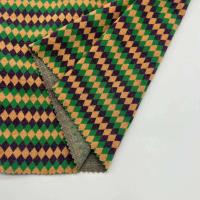 China Medium GSM Knitting Jacquard Fabric 98%Polyester 2%Spandex 16CM 300GSN F01-050 for sale