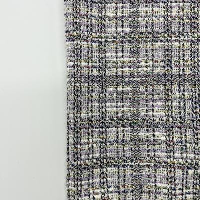 China Medium GSM Knitting Jacquard Fabric Cotton Polyester Assorted  F02-088 for sale