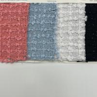China Checkered Medium Weight Tweed Fleece Fabric 100% Polyester 149CM 498GSM S08-048 for sale