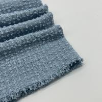 China Checkered Medium Weight Tweed Fleece Fabric 100% Polyester 149CM 498GSM S08-048 for sale