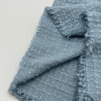 China Checkered Medium Weight Tweed Fleece Fabric 100% Polyester 149CM 498GSM S08-048 for sale