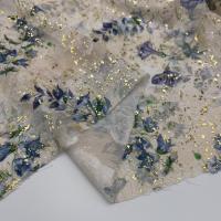China Low Shrinkage jacquard woven silk Cutting Foiled Printing L02-020-9 for sale