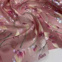 China Low Shrinkage Woven Jacquard Fabric Cut Foiled Fabric L02-026 for sale