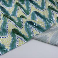 China Various Designs Embroidery Fabric Sequins Embroidery Material M13-004 for sale
