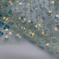 China Various Colors Available Sequins Embroidered Cloth with Embroidery Fabric M13-018 for sale
