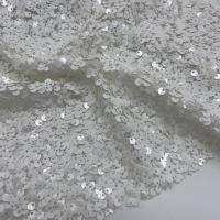 China Sparkling Sequins Embroidery Fabric Glitter M13-045 for sale