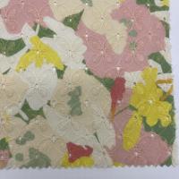 China Printed Garment Cotton Embroidery Fabric Material Colors M04-LK010 for sale