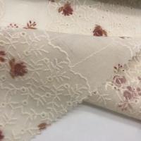 China Printed Cotton Embroidery Fabric Textile Various Yarn Count Eco Friendly M04-LK011 for sale