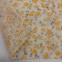 China Printed Cotton Embroidery Fabric Textile Various Yarn Count Eco Friendly M04-LK011 for sale