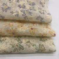 China Printed Cotton Embroidery Fabric Textile Various Yarn Count Eco Friendly M04-LK011 for sale