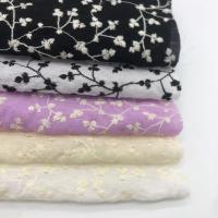China Cotton Printed Embroidery Fabric  For Garment M04-LK017 for sale