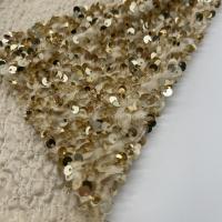 China Eye Catching Sparkle Embroidered Sequin Mesh Fabric M05-010 for sale
