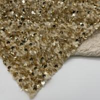 China Eye Catching Sparkle Embroidered Sequin Mesh Fabric M05-010 for sale