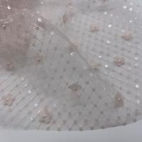 China Patterns Glitter Embroidery Fabric Lightweight M13-029 for sale