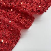 China Garment Sequins Glitter Embroidery Fabric M18-001 for sale