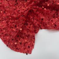 China Garment Sequins Glitter Embroidery Fabric M18-001 for sale