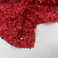 China Garment Sequins Glitter Embroidery Fabric M18-001 for sale