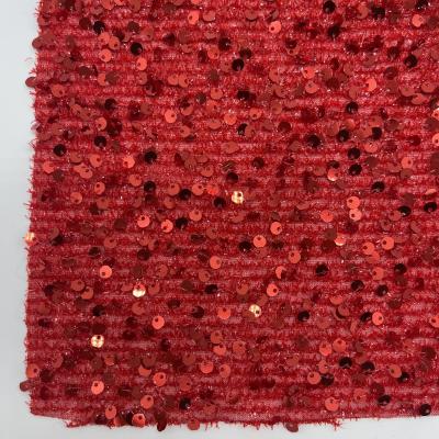 China Garment Sequins Glitter Embroidery Fabric M18-001 for sale
