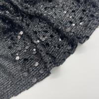 China Waterproof Durable Embroidered Sequin Lace Fabric M18-002 for sale