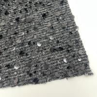 China Waterproof Durable Embroidered Sequin Lace Fabric M18-002 for sale