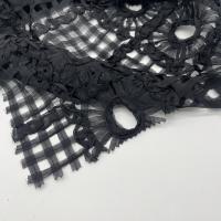 China 100% Polyester Lace Cotton Embroidery Fabric Textile N07-076 for sale