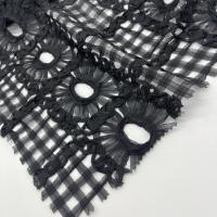 China 100% Polyester Lace Cotton Embroidery Fabric Textile N07-076 for sale
