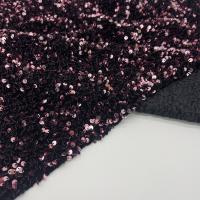 China Multicolors Sequins Embroidery Fabric Cloth Yarn Counts M05-010 for sale