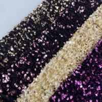China Multicolors Sequins Embroidery Fabric Cloth Yarn Counts M05-010 for sale