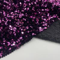 China Multicolors Sequins Embroidery Fabric Cloth Yarn Counts M05-010 for sale