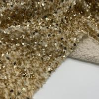 China Multicolors Sequins Embroidery Fabric Cloth Yarn Counts M05-010 for sale