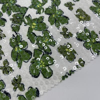 China Durable Smooth Sequins Embroidery Fabric Cloth  M13-005 for sale