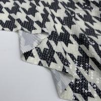 China Garment Weave Waterproof Sequins Embroidery Fabric M13-010 for sale