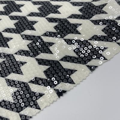 China Garment Weave Waterproof Sequins Embroidery Fabric M13-010 for sale
