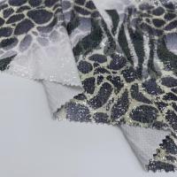 China Sequins Sparkling Glitter Vinyl Fabric For Embroidery M13-011 for sale