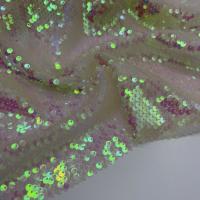 China Smooth Sequins Embroidery Fabric Weave M13-044 for sale