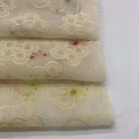 China Garment Various Weight Embroidery Cotton Fabric M04-LK008 for sale