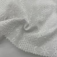 China White Embroidery Fabric With Small Mesh 100% N Breathable For Clothes Of Lining for sale