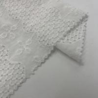 China White Embroidery Fabric With Small Mesh 100% N Breathable For Clothes Of Lining for sale